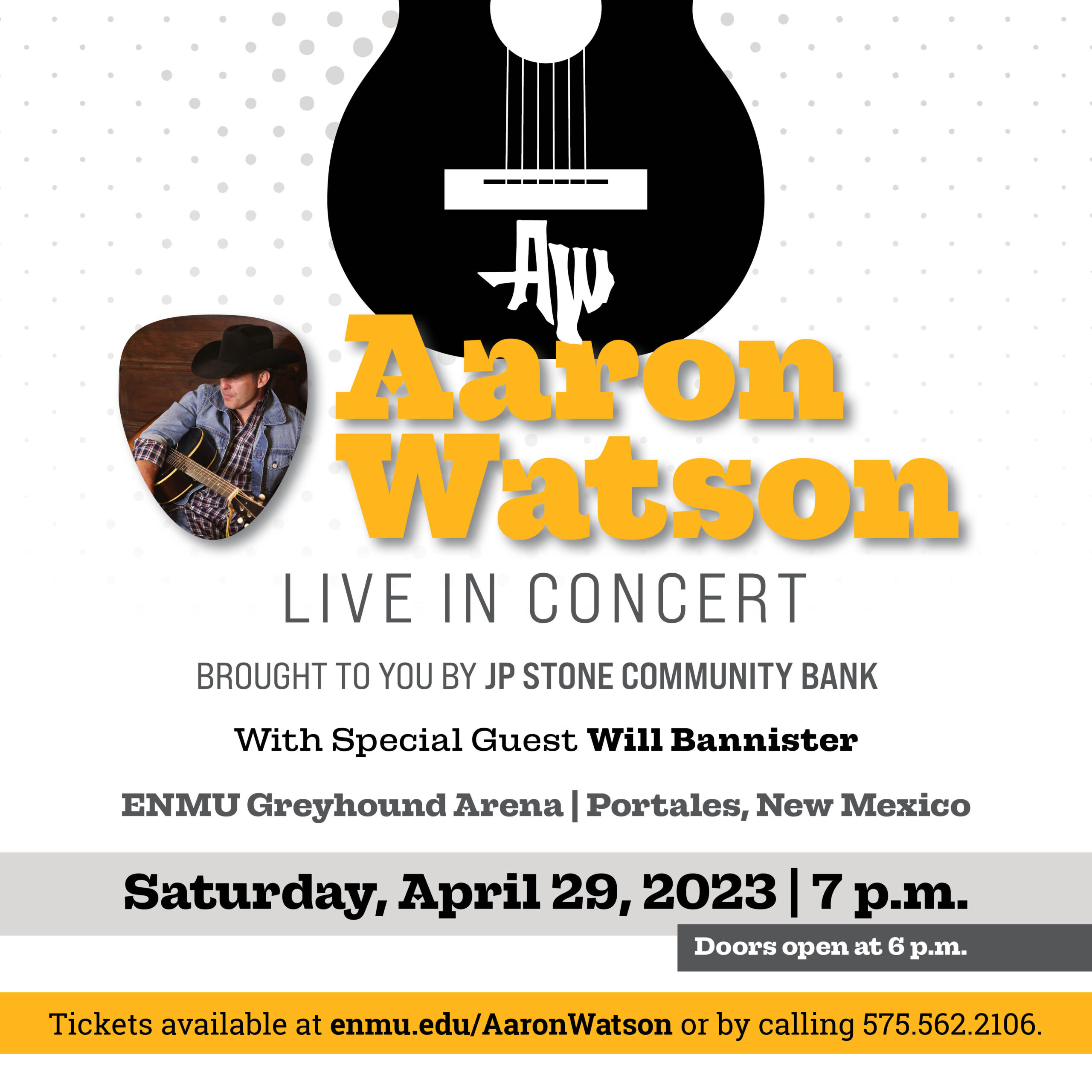 ENMU Welcomes Aaron Watson to Greyhound Arena April 29, 2023 - The ...