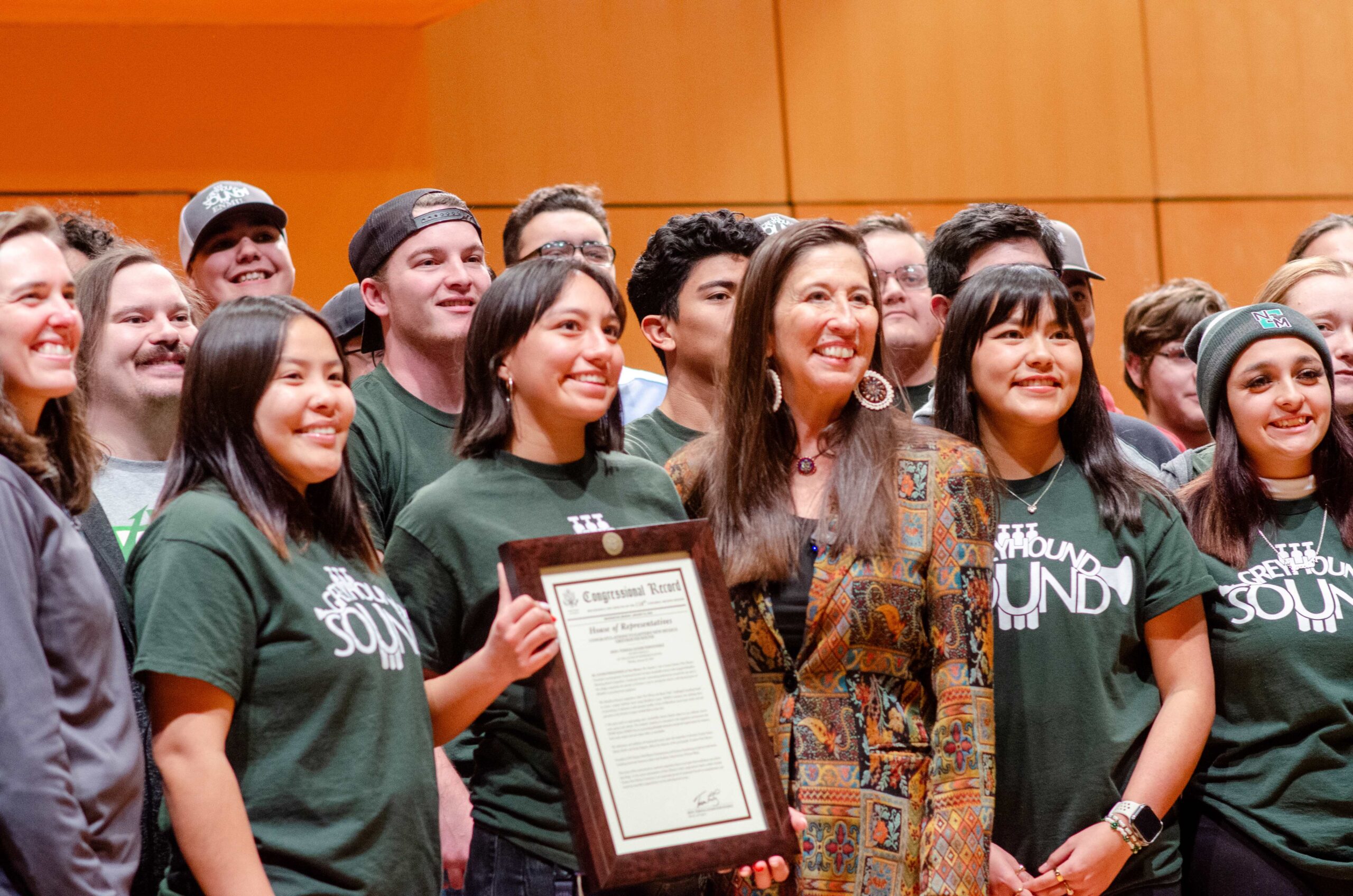 Representative Teresa Leger Fernández presents a Congressional Record ...